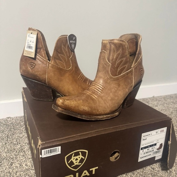 Ariat | Shoes | Ariat Hazel Distressed Brown Boots | Poshmark